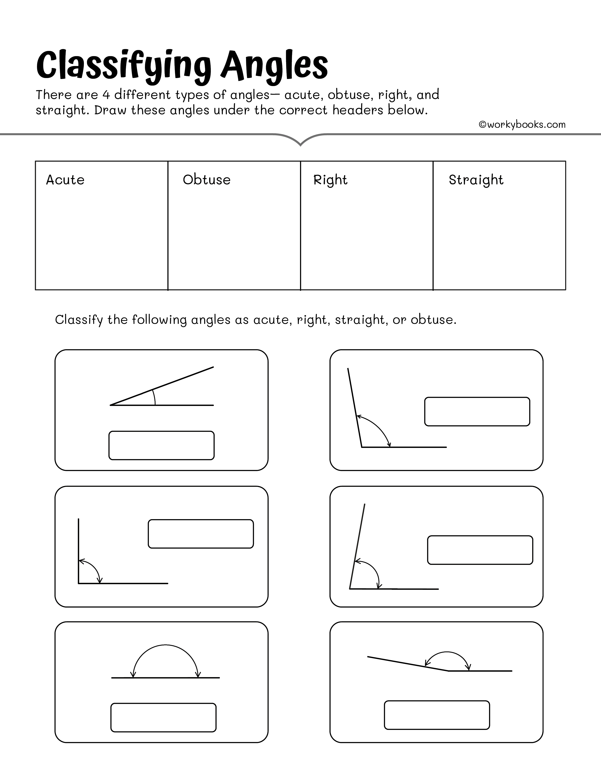 4th Grade Geometry Shapes and Definitions | Workybooks