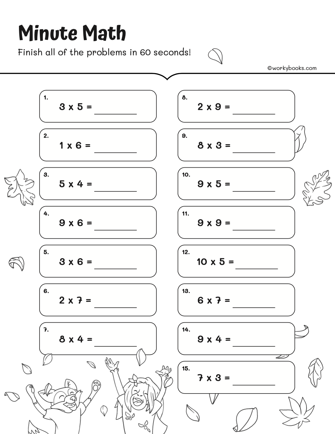 2 Digit Multiplication Worksheets by Workybooks - Workybooks Blog